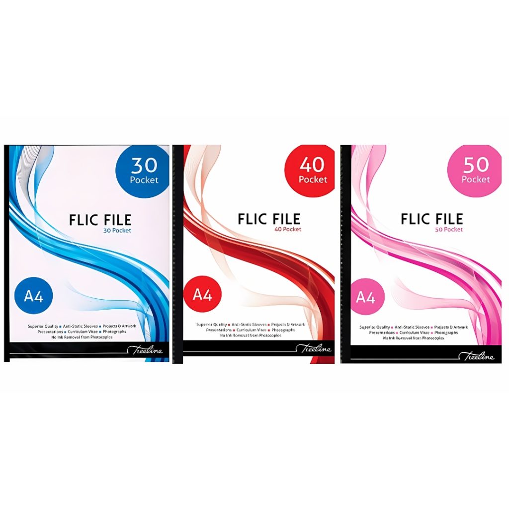Flic File Combo – 1 x 30 Pocket, 1 x 40 Pocket and 1 x 50 Pocket Flic ...